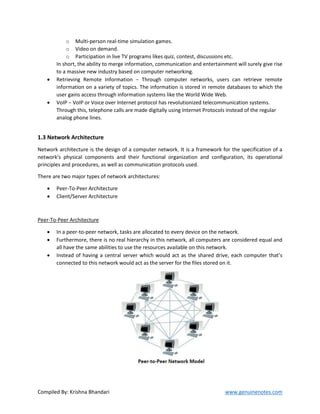 computer network notes with full details | PDF