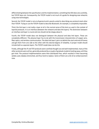 computer network notes with full details | PDF