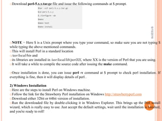 Unit 1-introduction to perl | PPTX