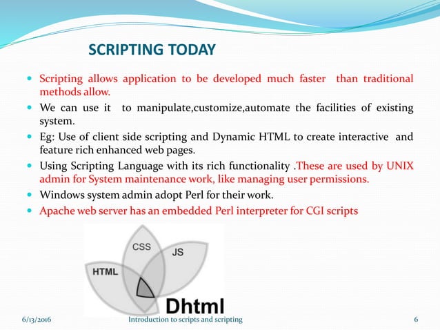 Unit 1-introduction to scripts | PPT