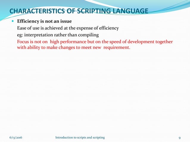 Unit 1 Introduction To Scripts Ppt