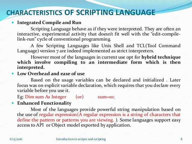 Unit 1-introduction to scripts