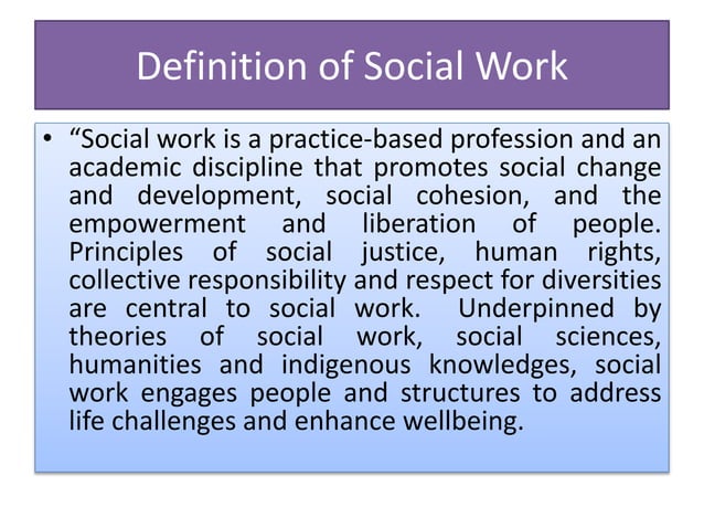 Unit-1-Introduction to Social Work.pptx | Family and Relationships