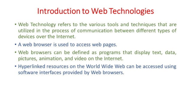 Unit - 1 - Introduction to Web Design | PDF