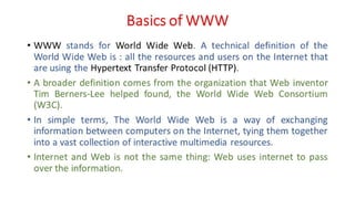 Unit - 1 - Introduction to Web Design | PDF