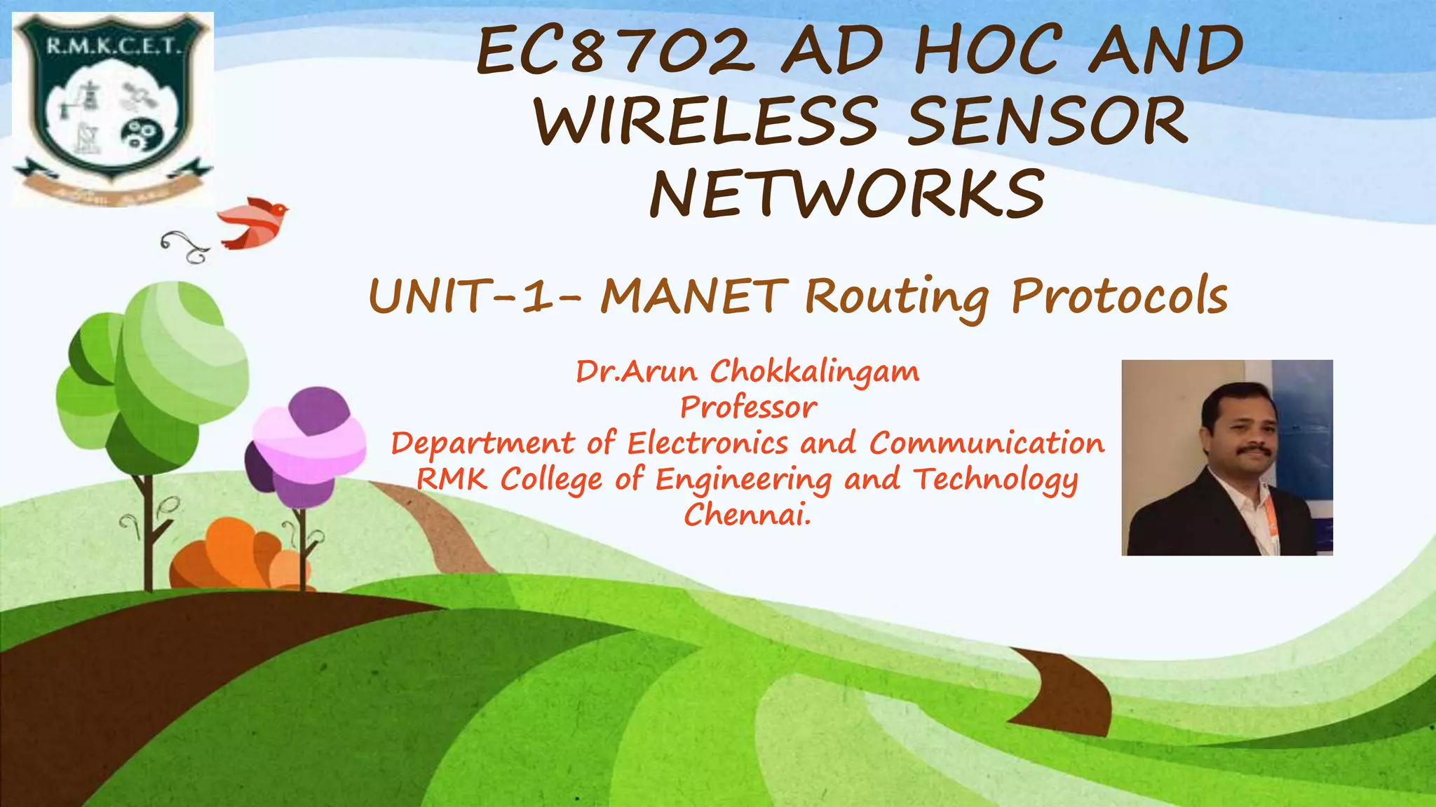 Manet Routing Protocols Issues And Classifications Pptx Computer 6226