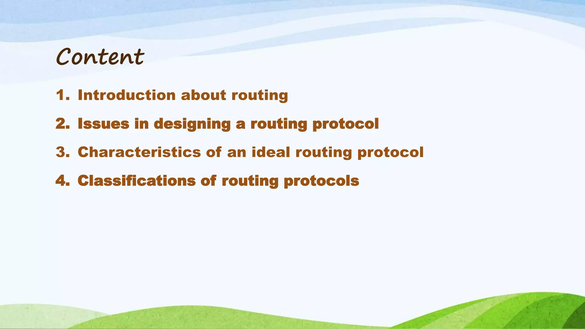Manet Routing Protocols Issues And Classifications Pptx Computer 4861