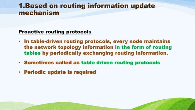 MANET routing protocols Issues and Classifications | PPTX | Computer Networking | Computing