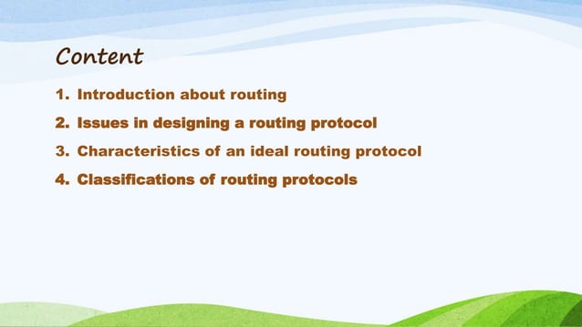 Manet Routing Protocols Issues And Classifications Pptx Computer Networking Computing