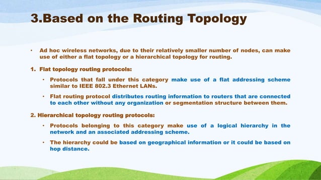 Manet Routing Protocols Issues And Classifications Pptx Computer 8708