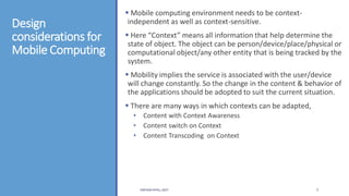 Unit 1 - mobile computing introduction | PDF