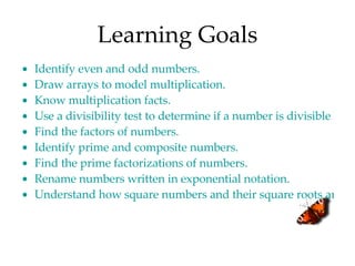 Unit 1 Number Theory (5th Grade) | PPT