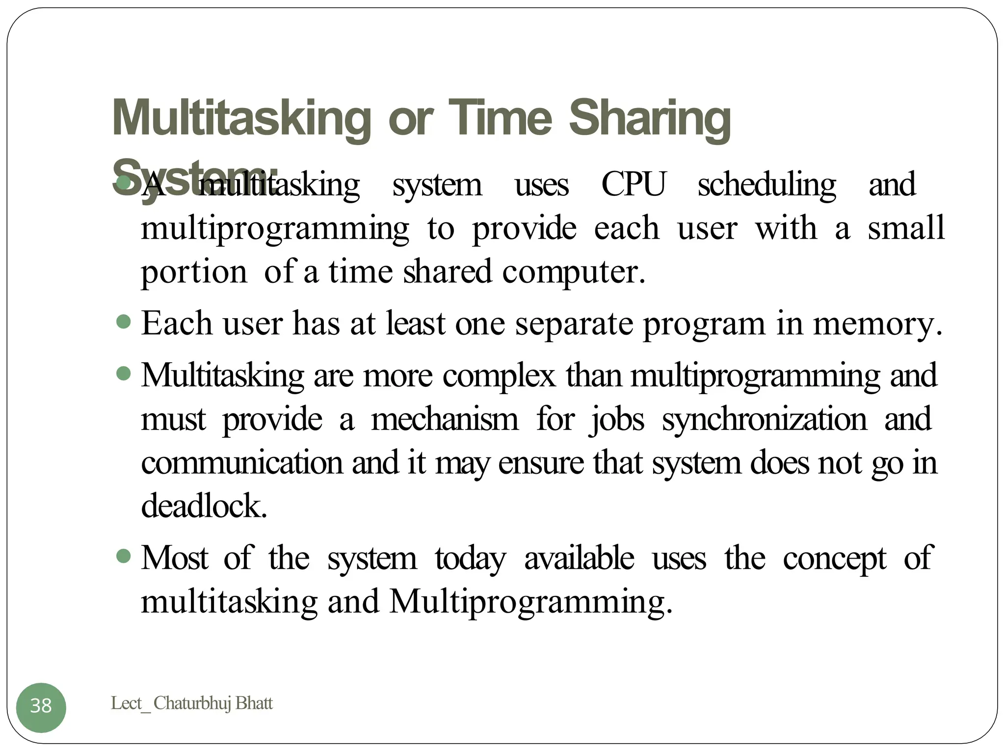 Operating System overview(Unit-1)- operating system types , types of ...