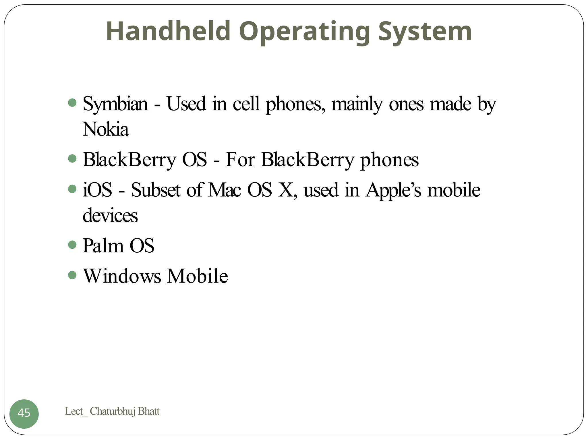 Operating System overview(Unit-1)- operating system types , types of ...
