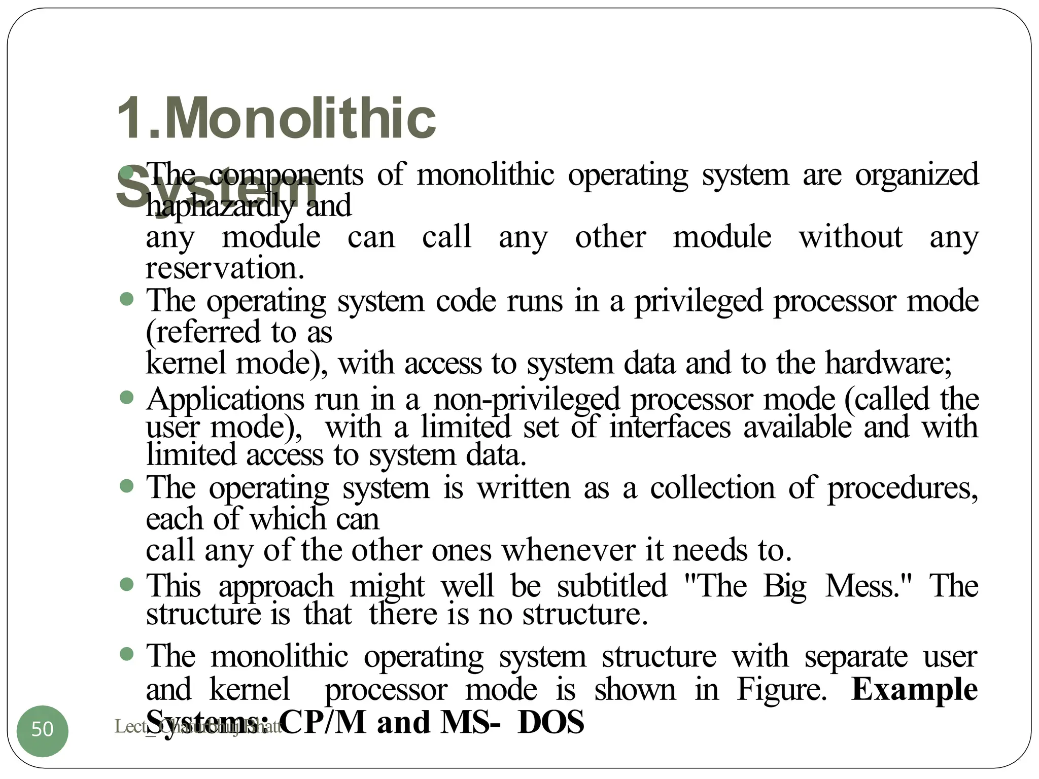 Operating System overview(Unit-1)- operating system types , types of ...