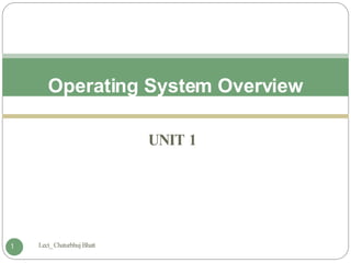 Operating System overview(Unit-1)- operating system types , types of ...