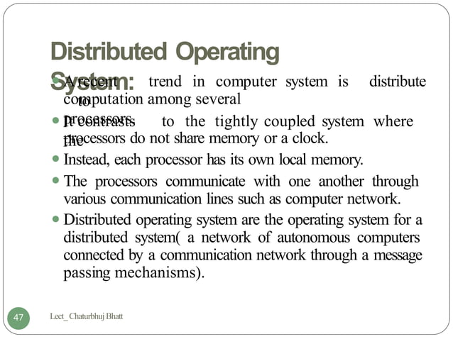 Operating System overview(Unit-1)- operating system types , types of ...