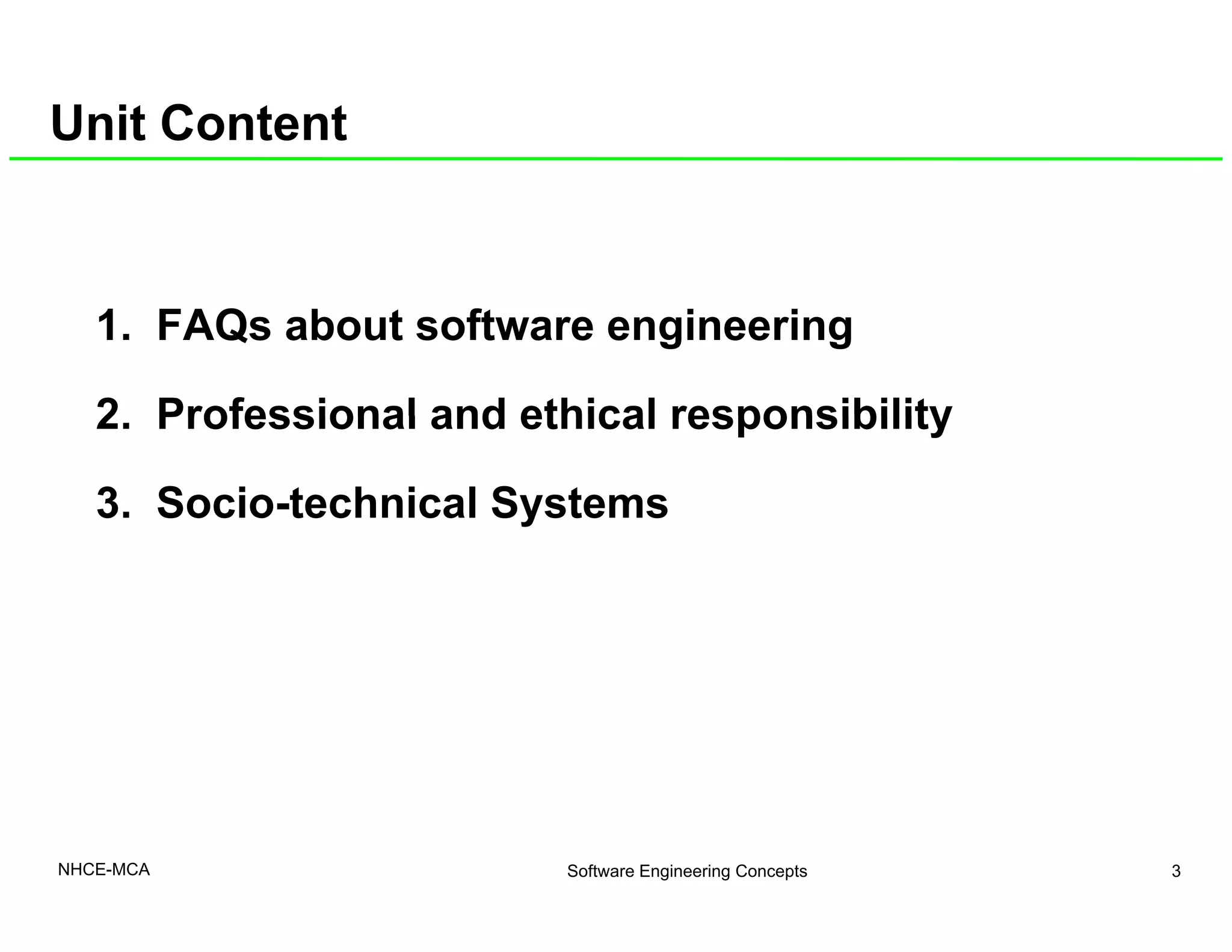 Unit 1-overview of software engineering | PDF