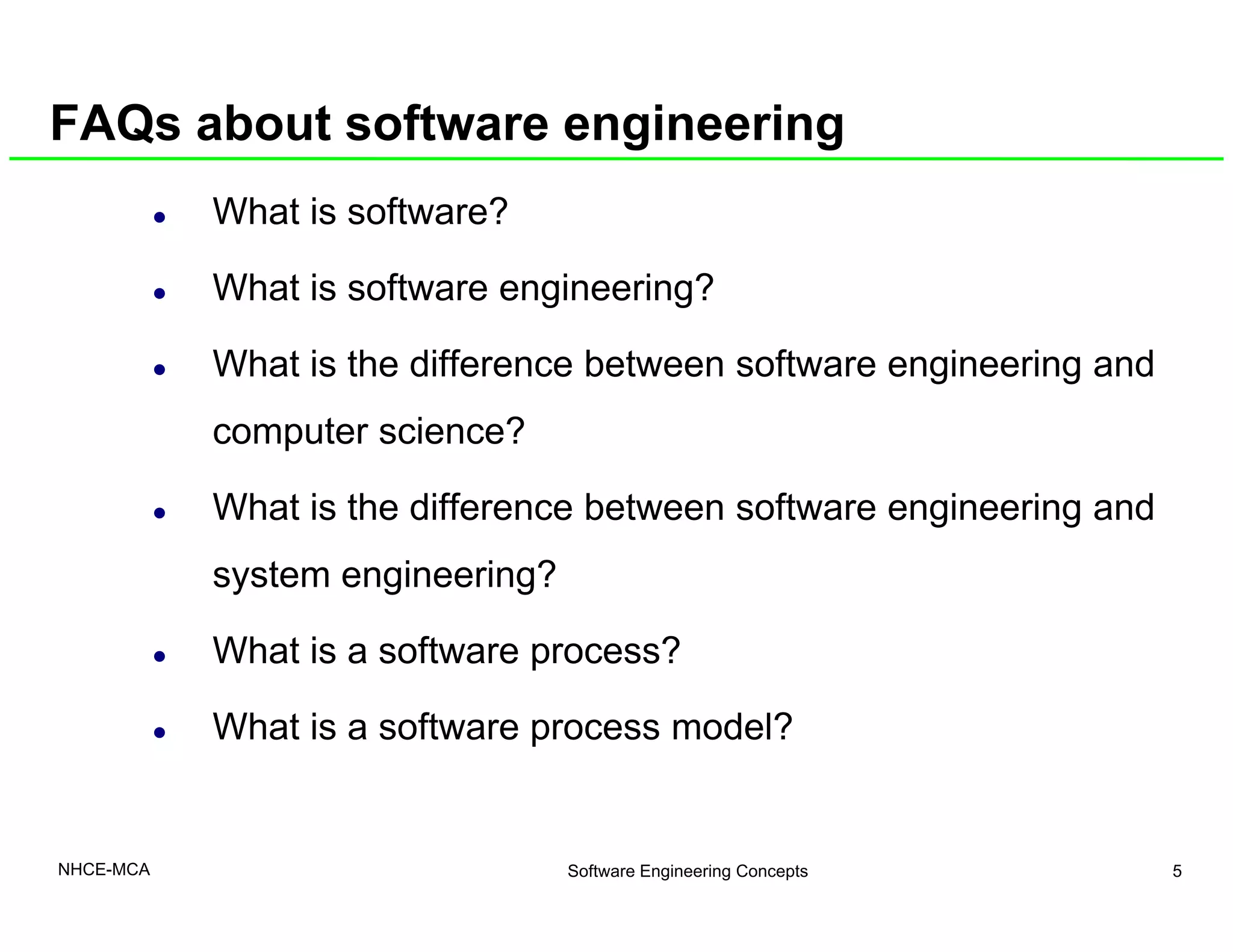 Unit 1-overview of software engineering | PDF