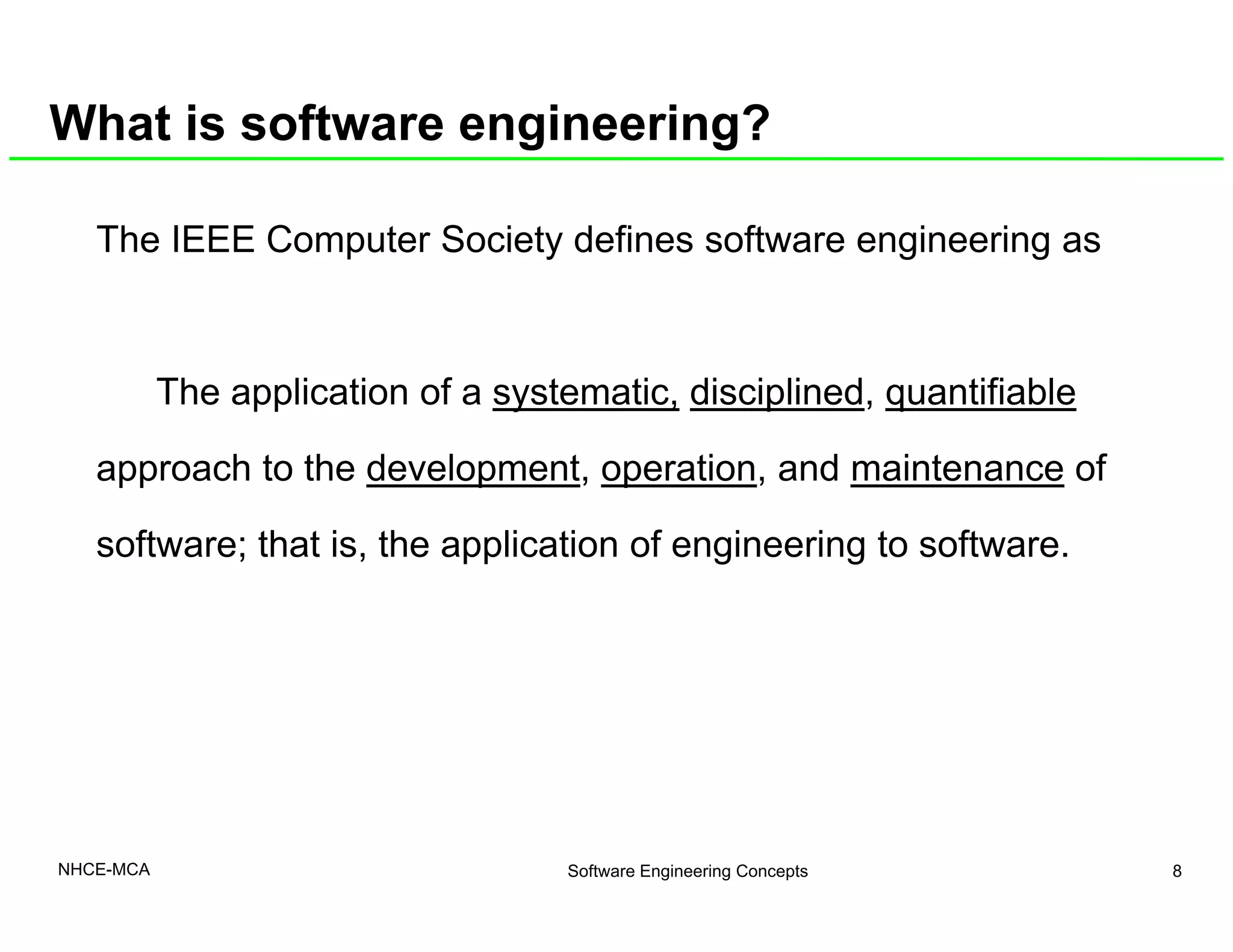 Unit 1-overview of software engineering | PDF