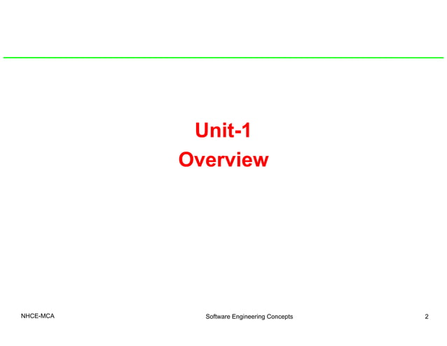 Unit 1-overview of software engineering | PDF