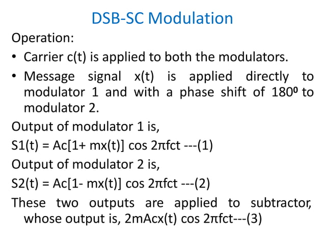 Amplitude Modulation And Demodulation Techniques Pptx Computer Networking Computing