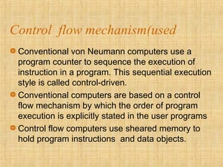 program flow mechanisms, advanced computer architecture | PPT