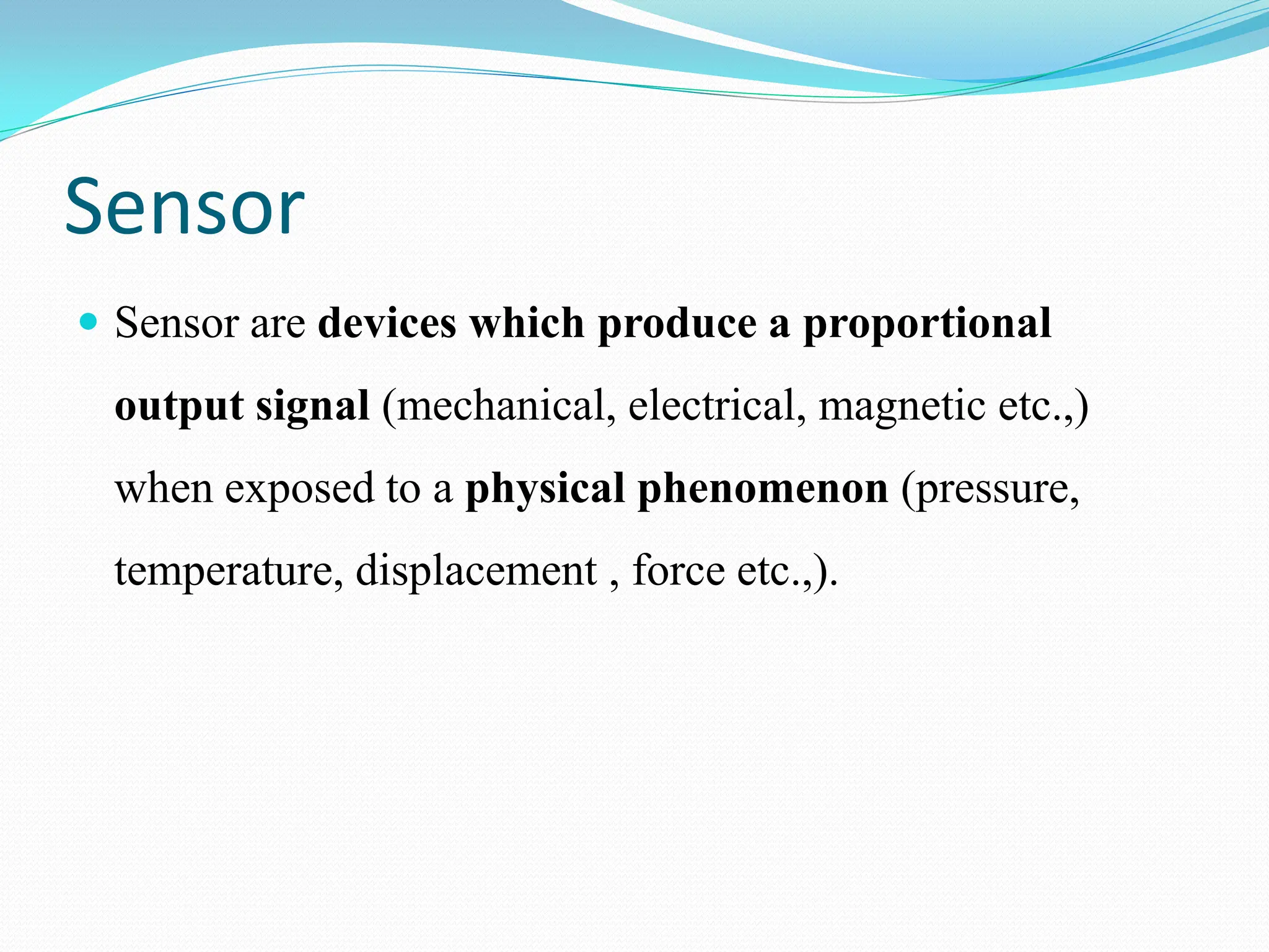 Unit 1 Sensor And Transducer Mechatronics Engginering Pdf