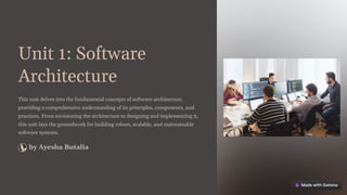 Software Design Quality Management: Software Architecture | PPT