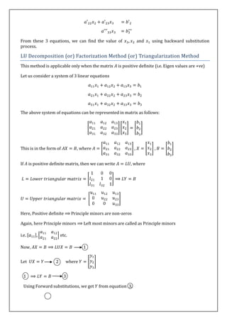 Unit 1-solution oflinearsystems | PDF