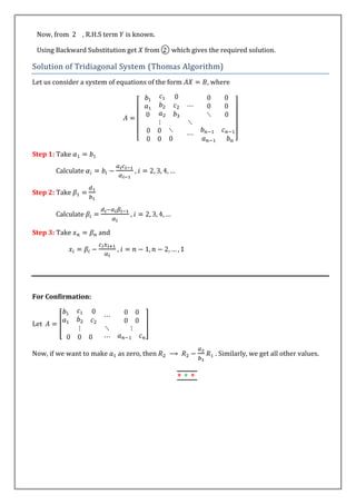Unit 1-solution oflinearsystems | PDF
