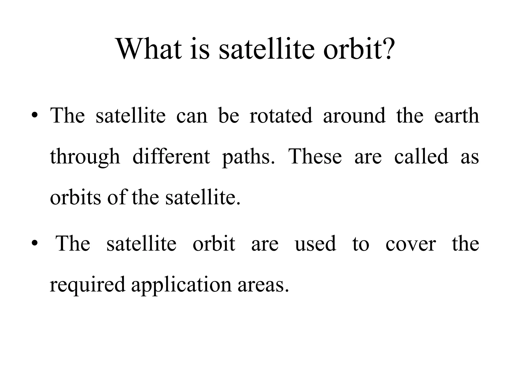 Unit 1-stallite orbit (1) | PPT
