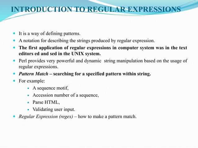 Unit 1-strings,patterns and regular expressions | PPT