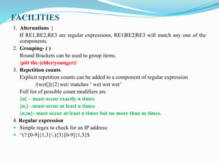 Unit 1-strings,patterns and regular expressions | PPT