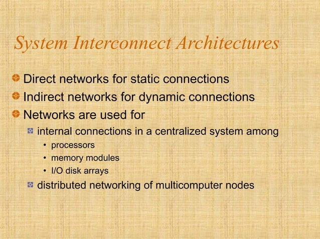 system interconnect architectures in ACA | PPT | Computer Networking | Computing