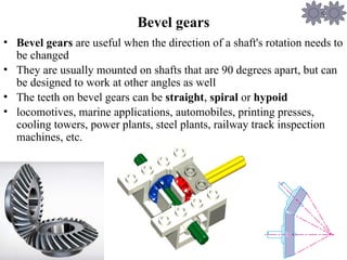 Unit-1 Toothed Gears_Spur Gears, Law of Gearing | PPT