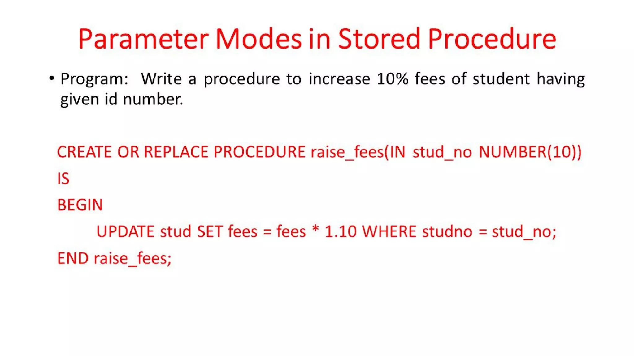 DBMS Unit - 10 - PL/SQL Concepts | PPT DBMS Unit - 10 - PL/SQL Concepts | PPT