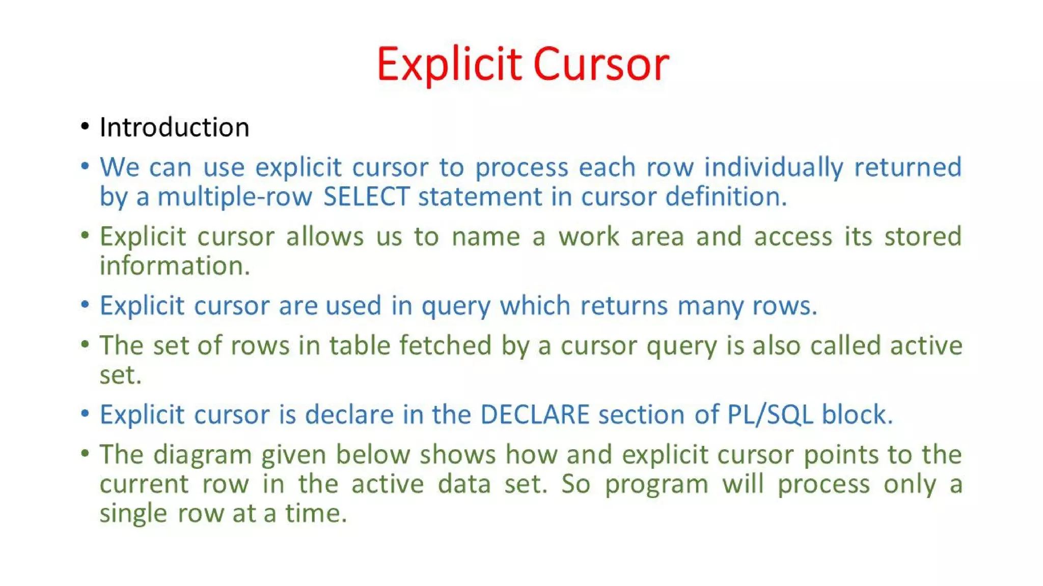 DBMS Unit - 10 - PL/SQL Concepts | PPT DBMS Unit - 10 - PL/SQL Concepts | PPT