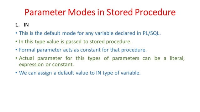 DBMS Unit - 10 - PL/SQL Concepts | PPT