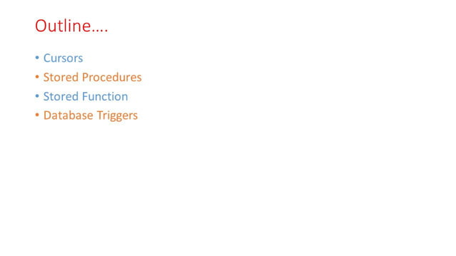 DBMS Unit - 10 - PL/SQL Concepts | PPT
