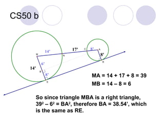 CPM Geometry Unit 10 Day 6 Cs50 Common Tangent | PPT