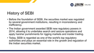 Unit-10- Overview of the securities and exchange board of India Act ...