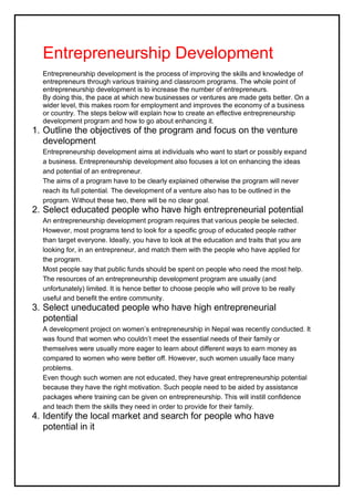 UGC-NET MANAGEMENT UNIT-10 ENTREPRENEURSHIP MANAGEMENT COMPLETE NOTES | PDF