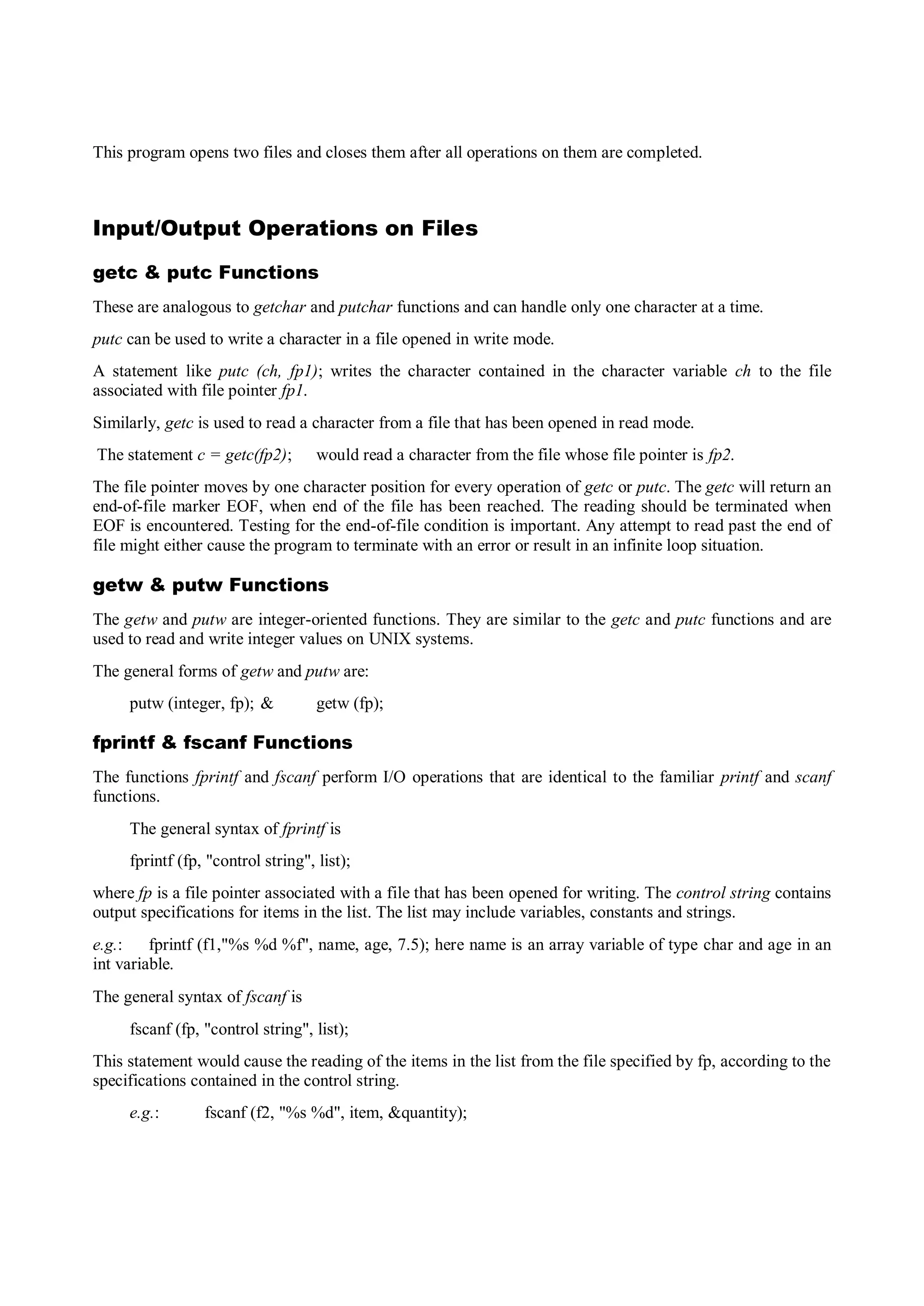 File handling C program | PDF