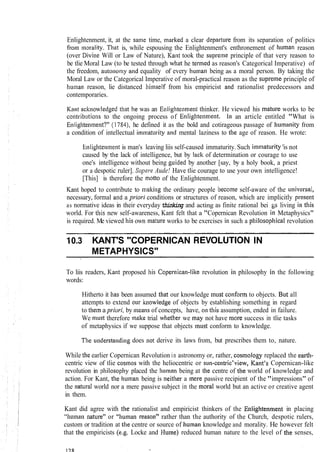 Unit 10 immanuel kant | PDF