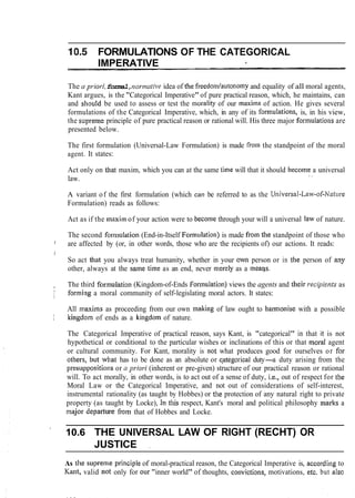 Unit 10 immanuel kant | PDF