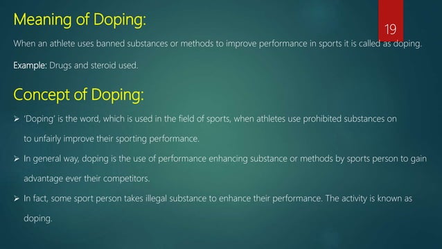 UNIT - 10 Training and Doping in Sports | PPTX