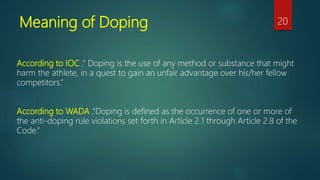 UNIT - 10 Training and Doping in Sports | PPTX