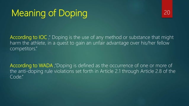 UNIT - 10 Training and Doping in Sports | PPTX