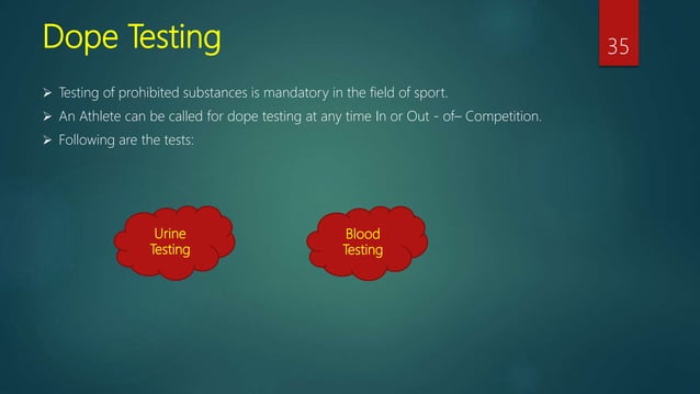 UNIT - 10 Training and Doping in Sports | PPTX